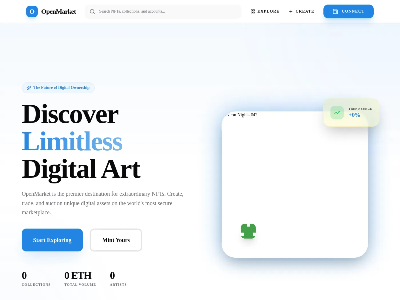 OpenMarket NFT Platform