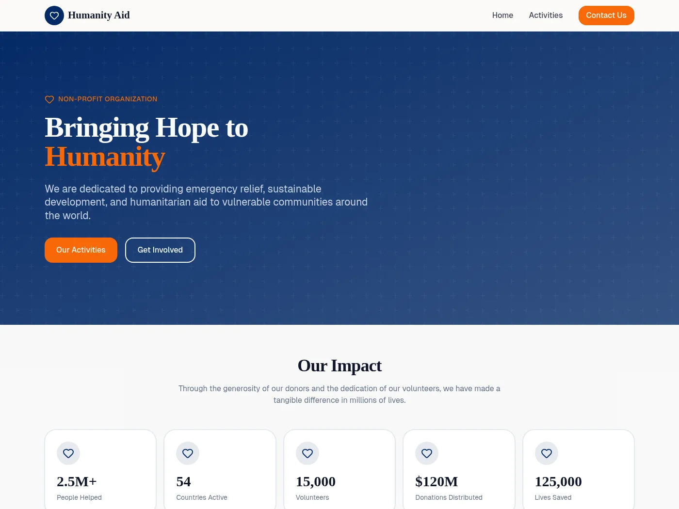 Humanity Aid Portal