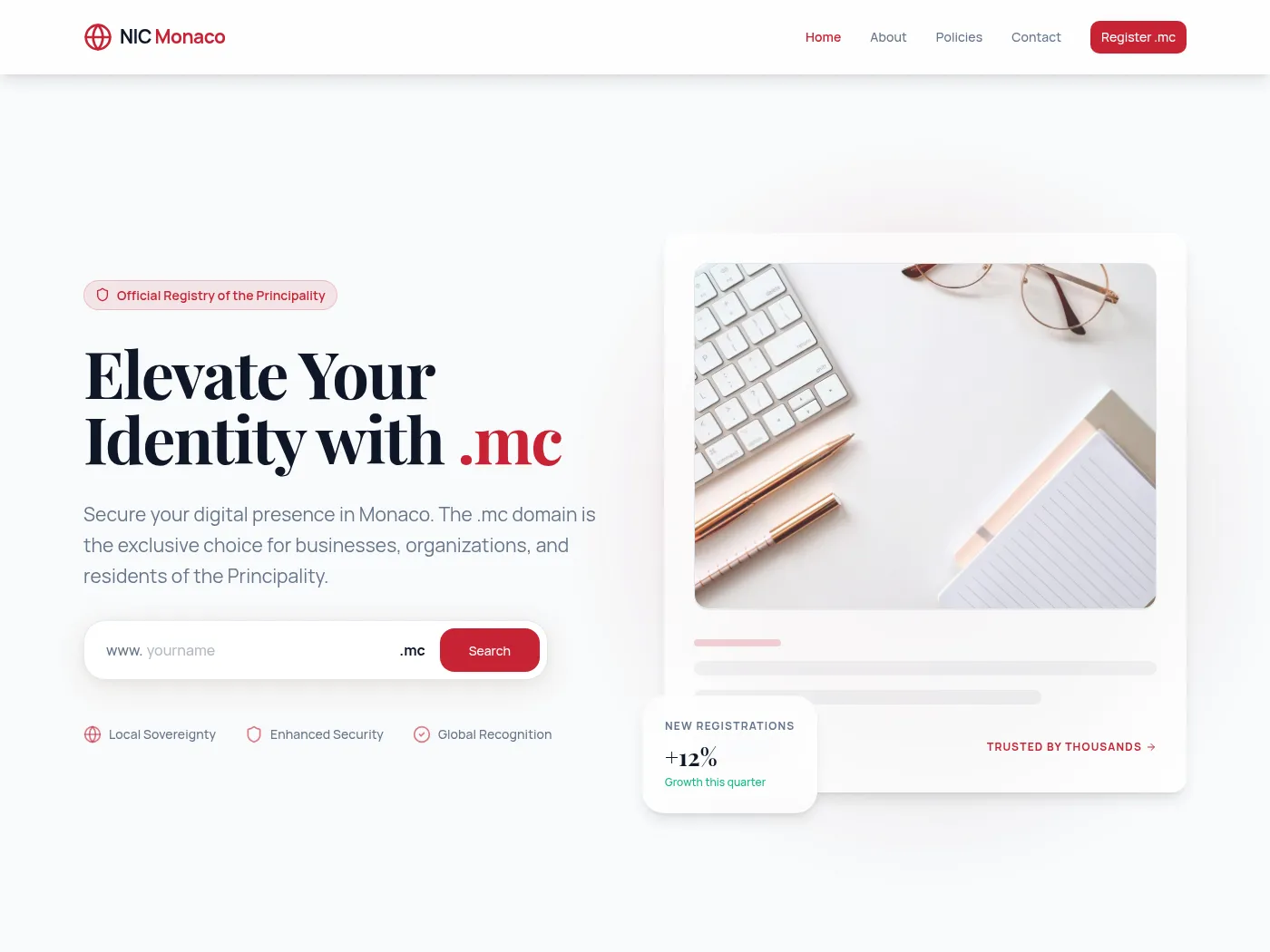 NIC Monaco Website
