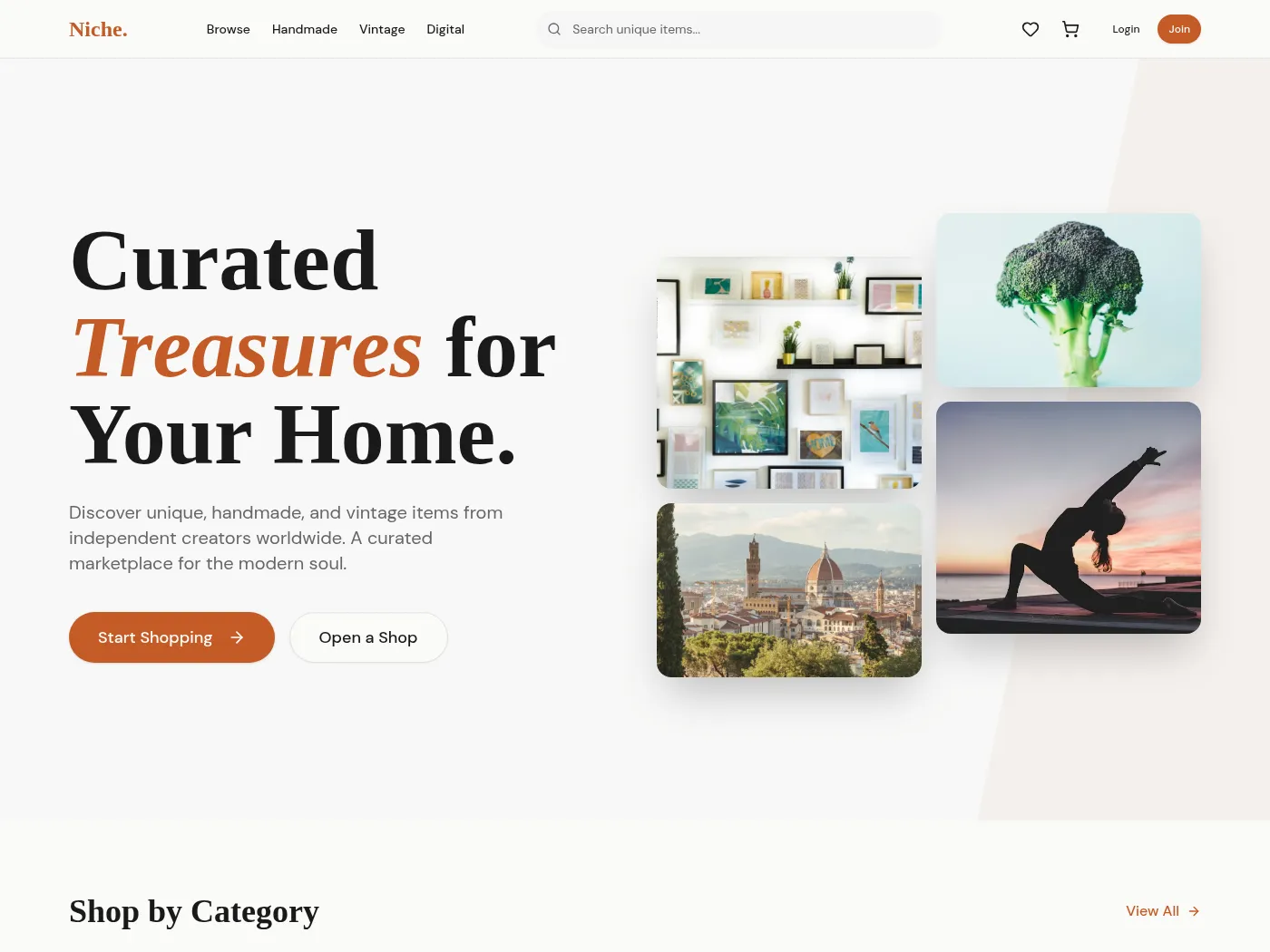 Niche Marketplace Lite UI