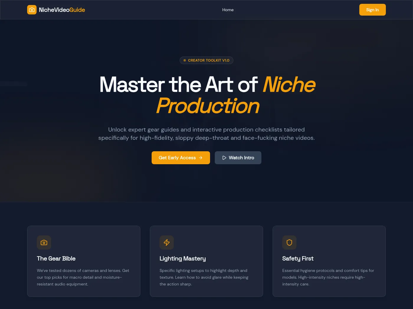 Niche Video Guide