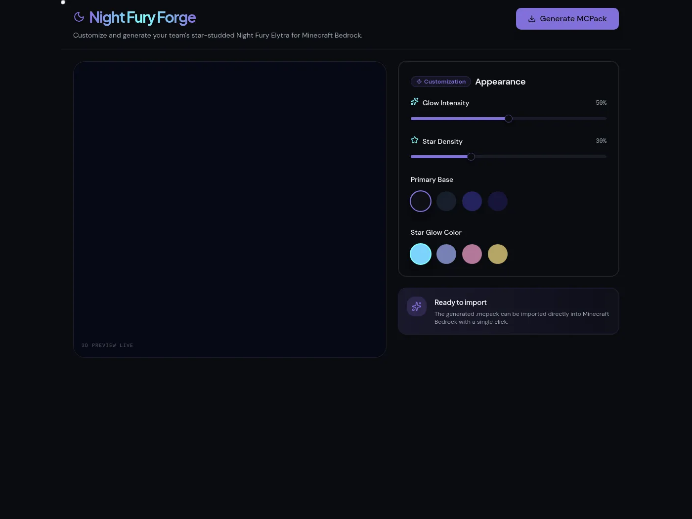 Night Fury Elytra Addon