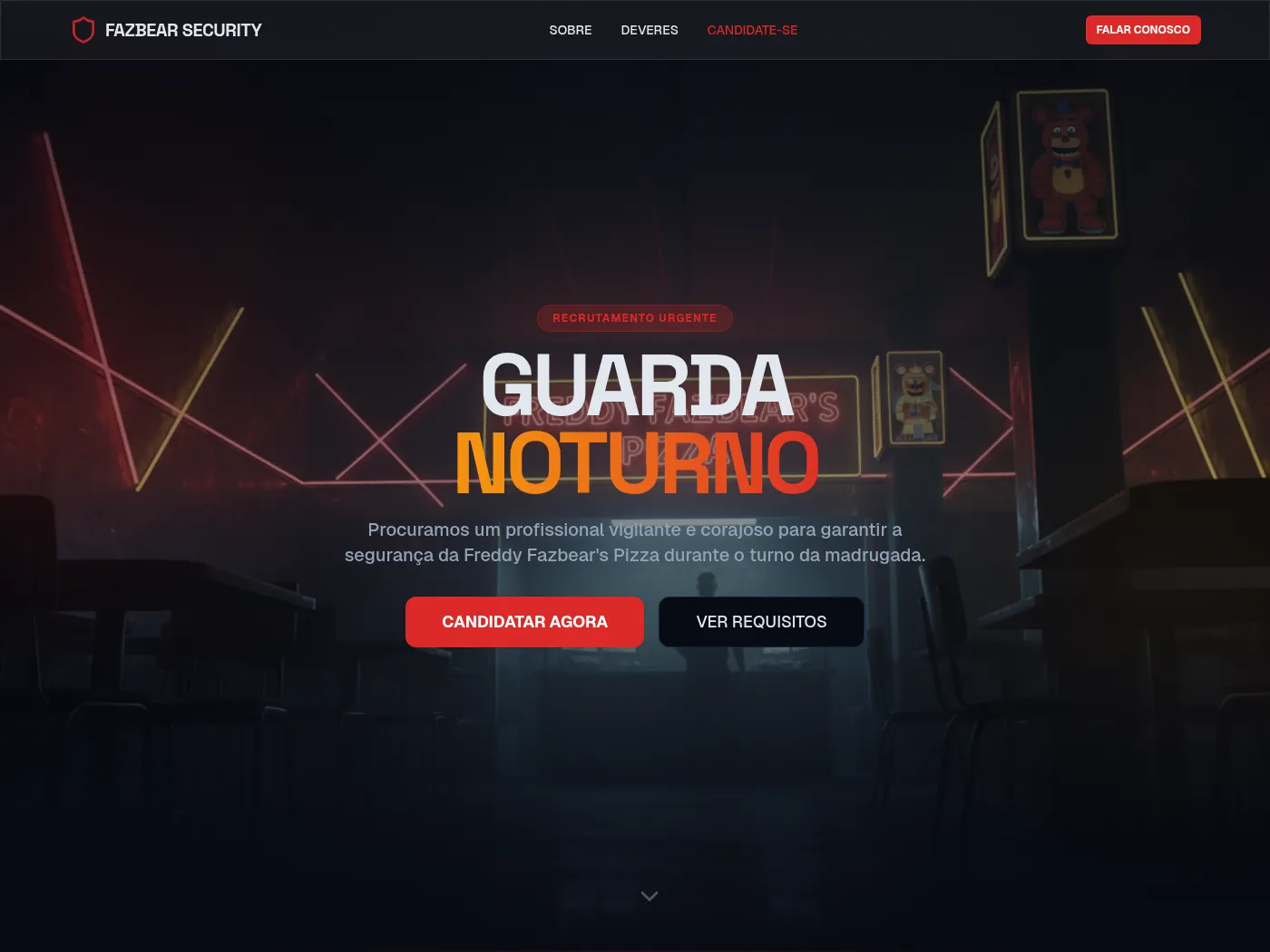 Pizzaria Night Guard Job