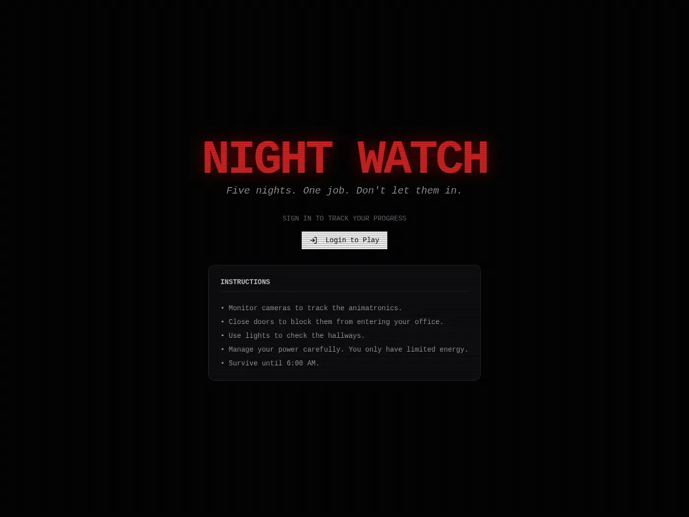 Night Watch Survival