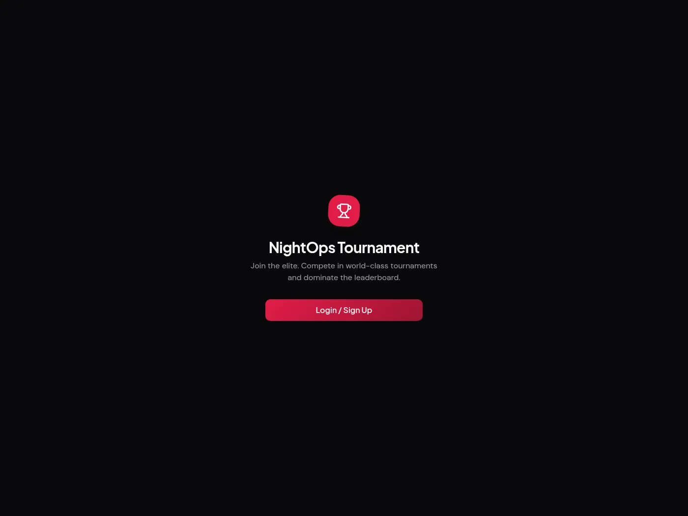 NightOps Tournament Platform