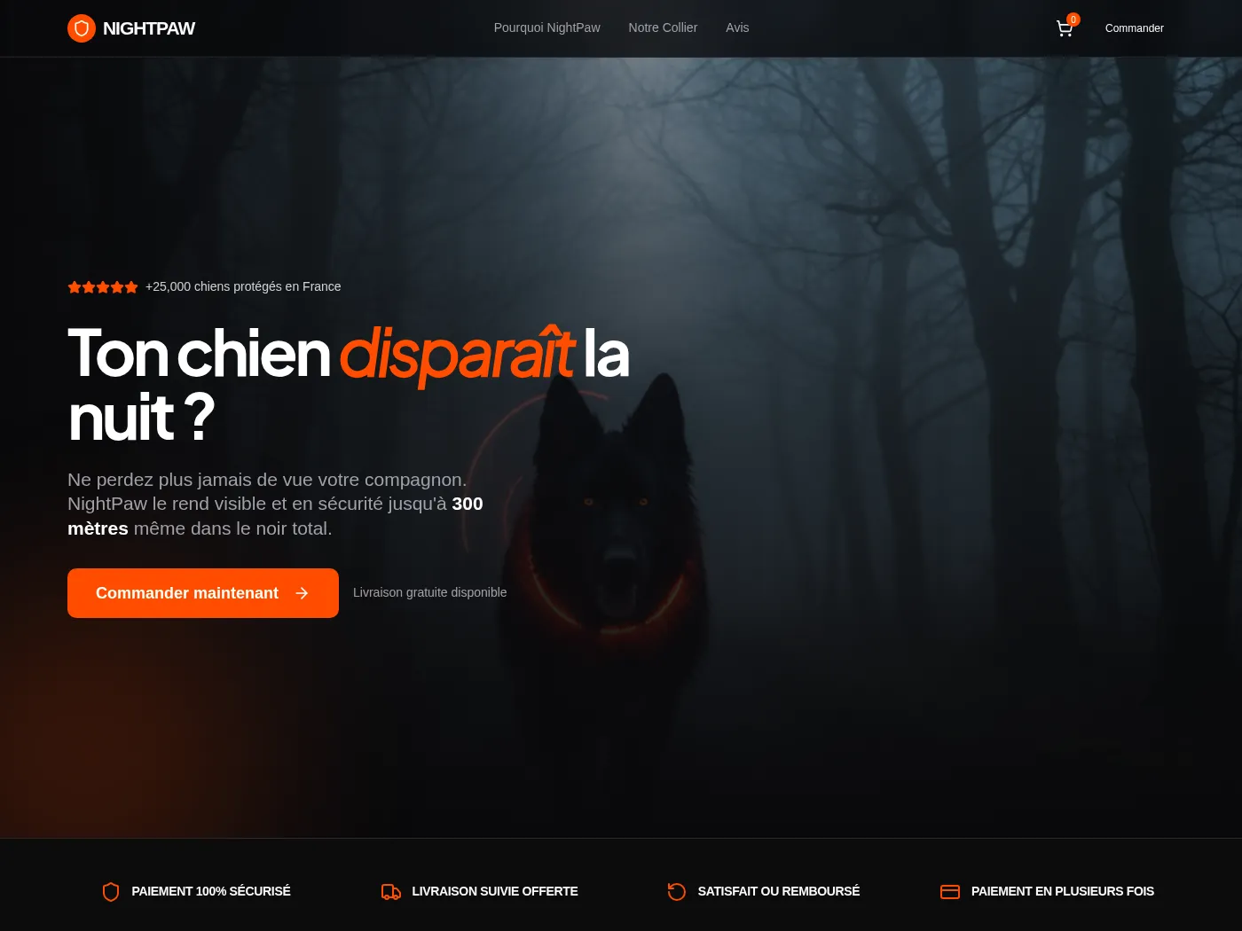 NightPaw E-Commerce Site