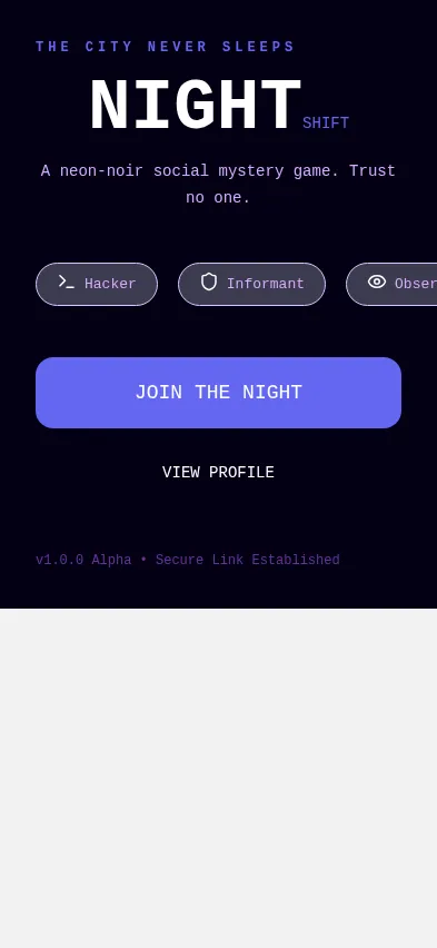 NightShift Mystery Game