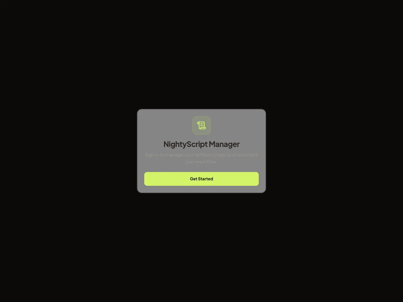NightyScript Sample Tool
