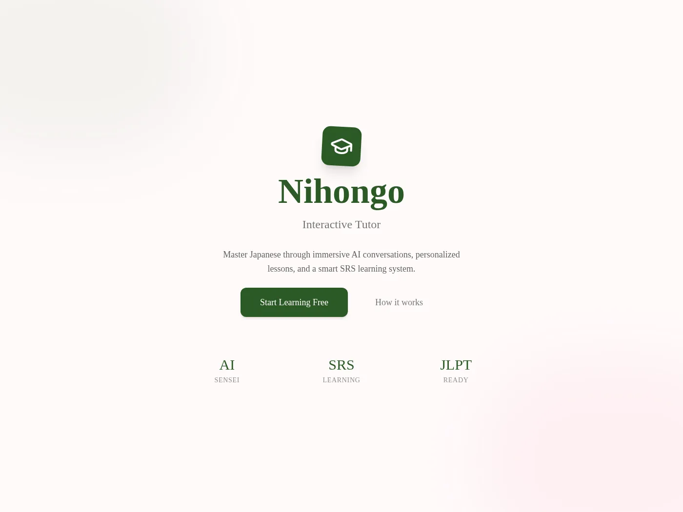 Nihongo Interactive Tutor