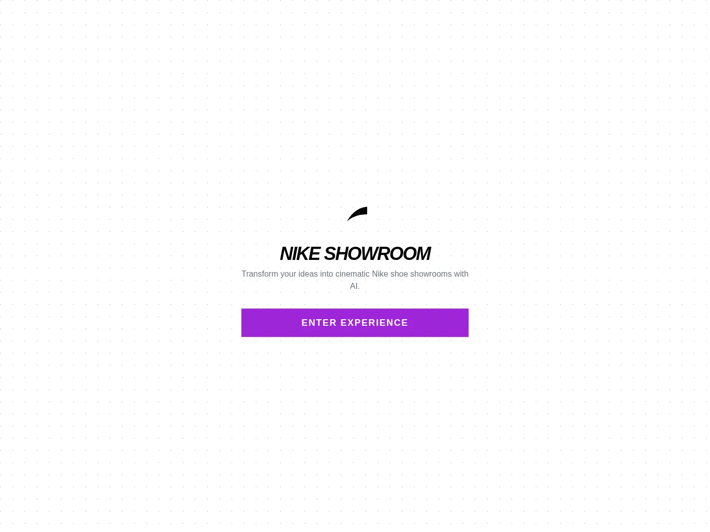 Nike Shoe Showroom Creator