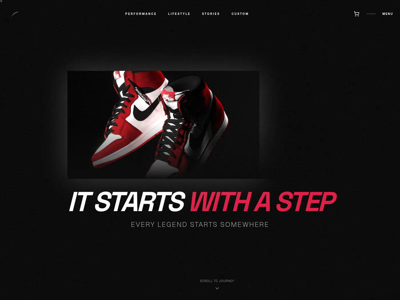 Nike Cinematic Journey Site