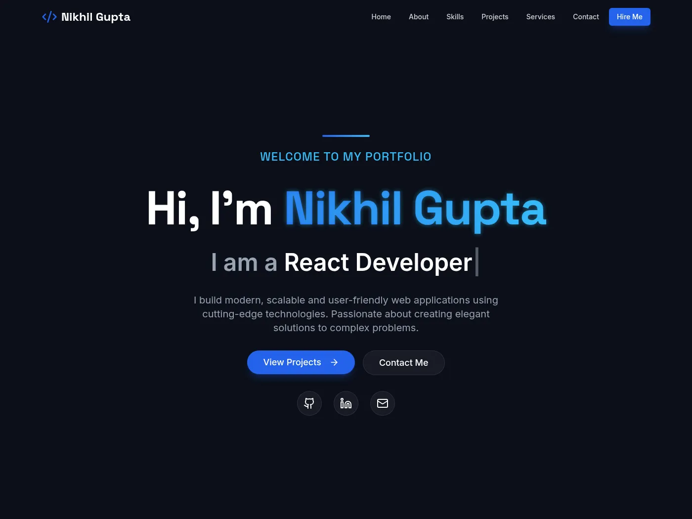 Nikhil Gupta Portfolio