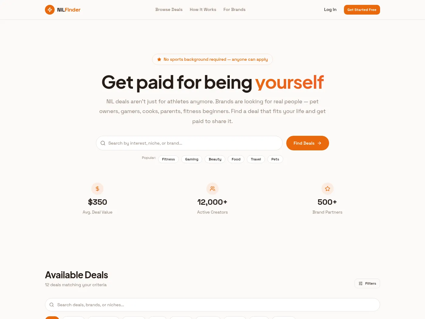 NIL Deal Finder
