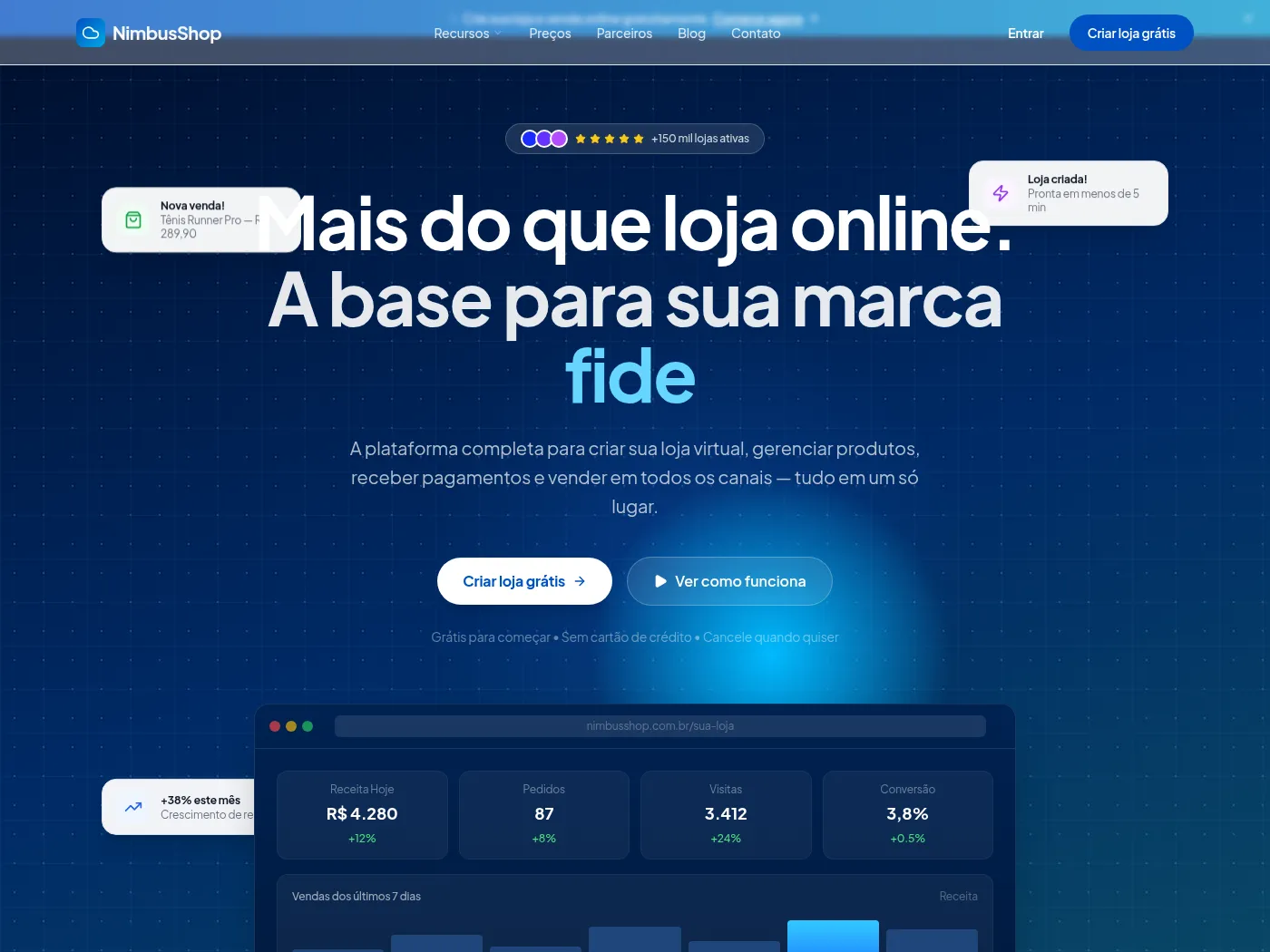 NimbusShop Web Redesign