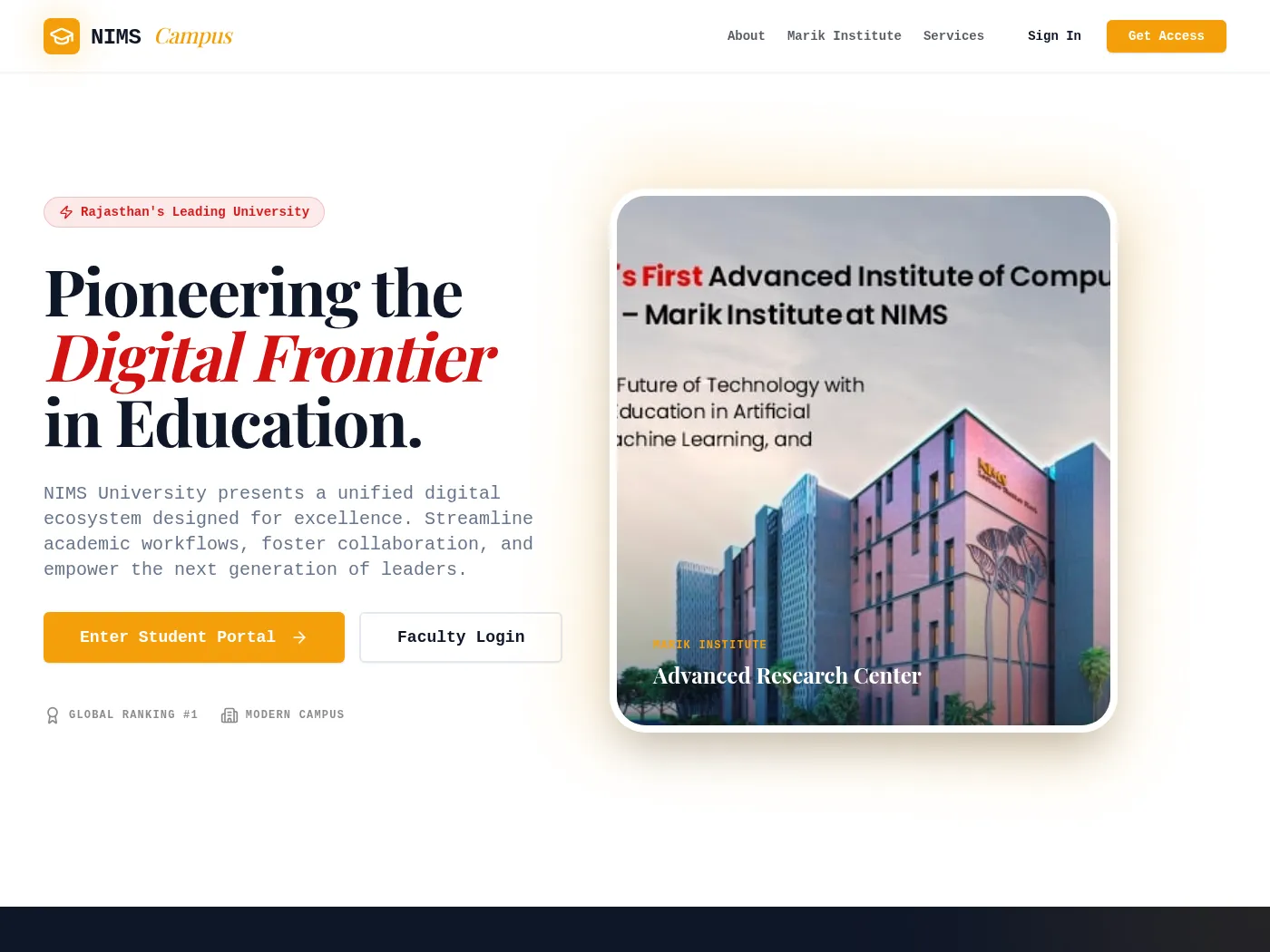 NIMS Campus Portal