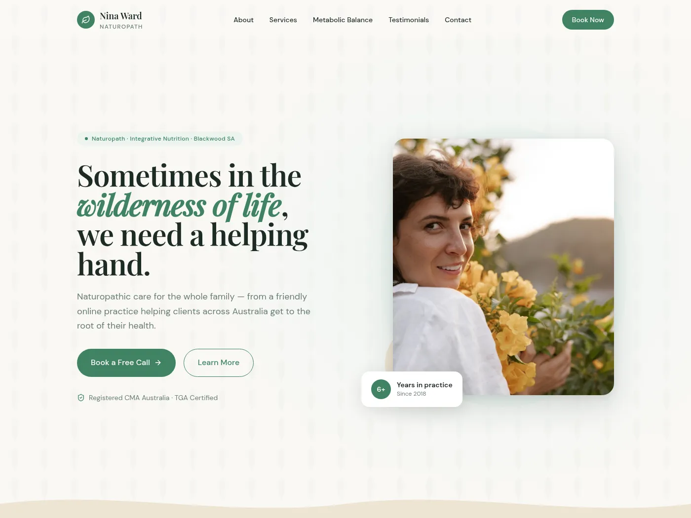 Nina Ward Wellness Site