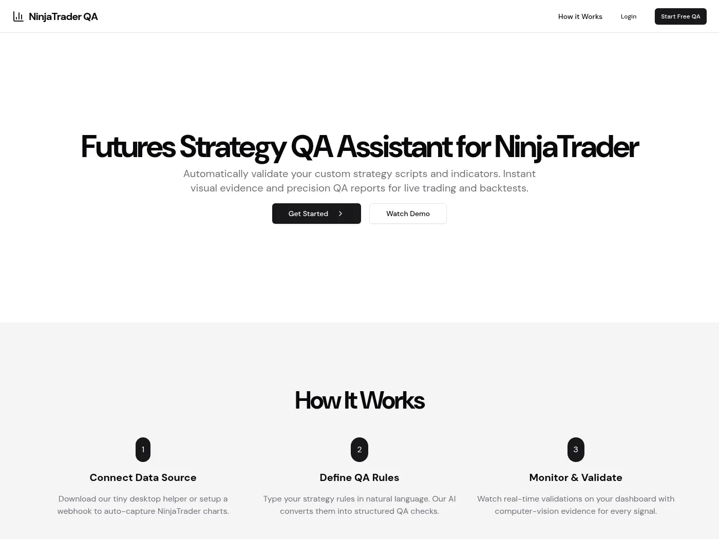 NinjaTrader QA Assistant