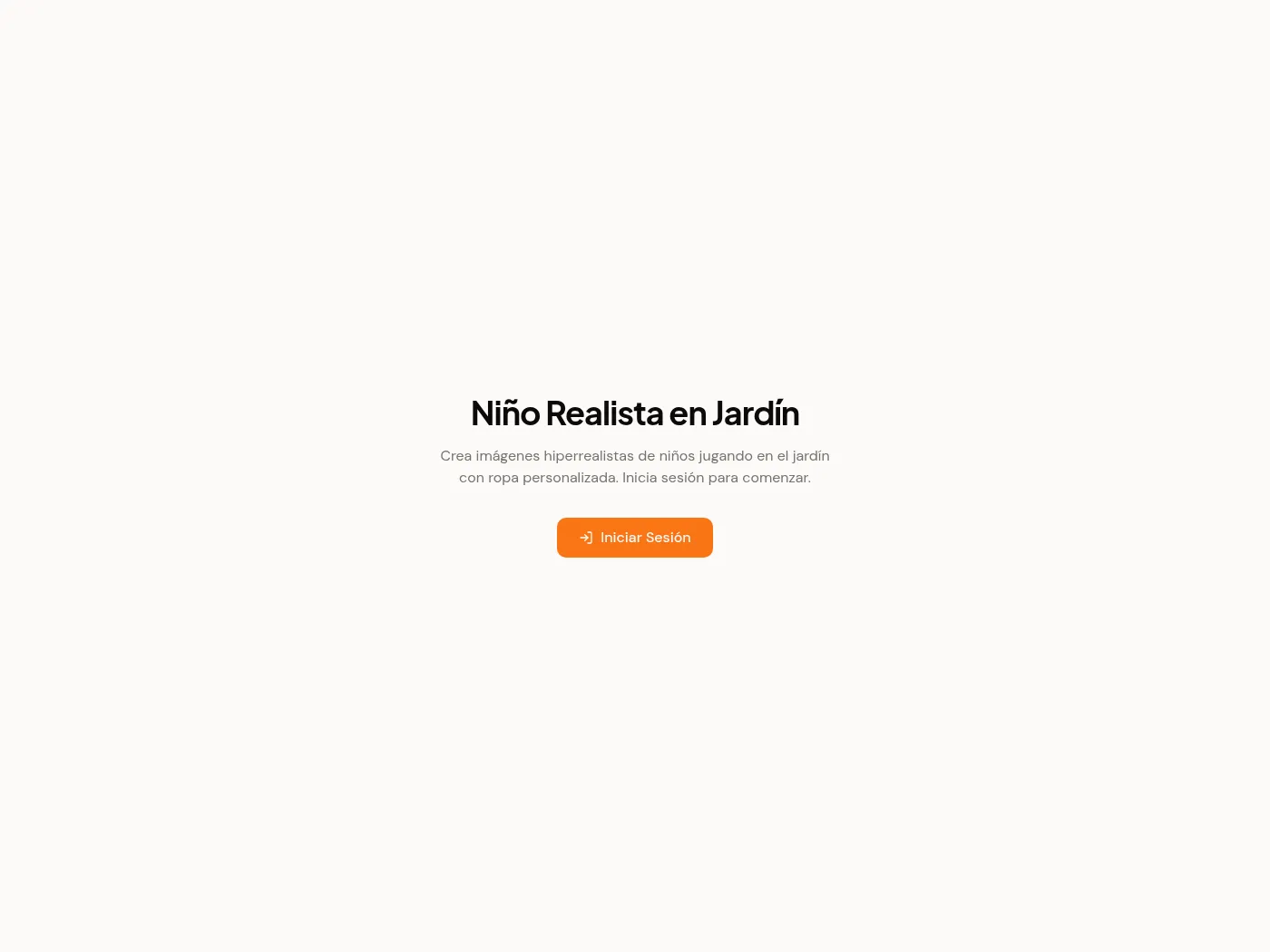Niño Realista en Jardín
