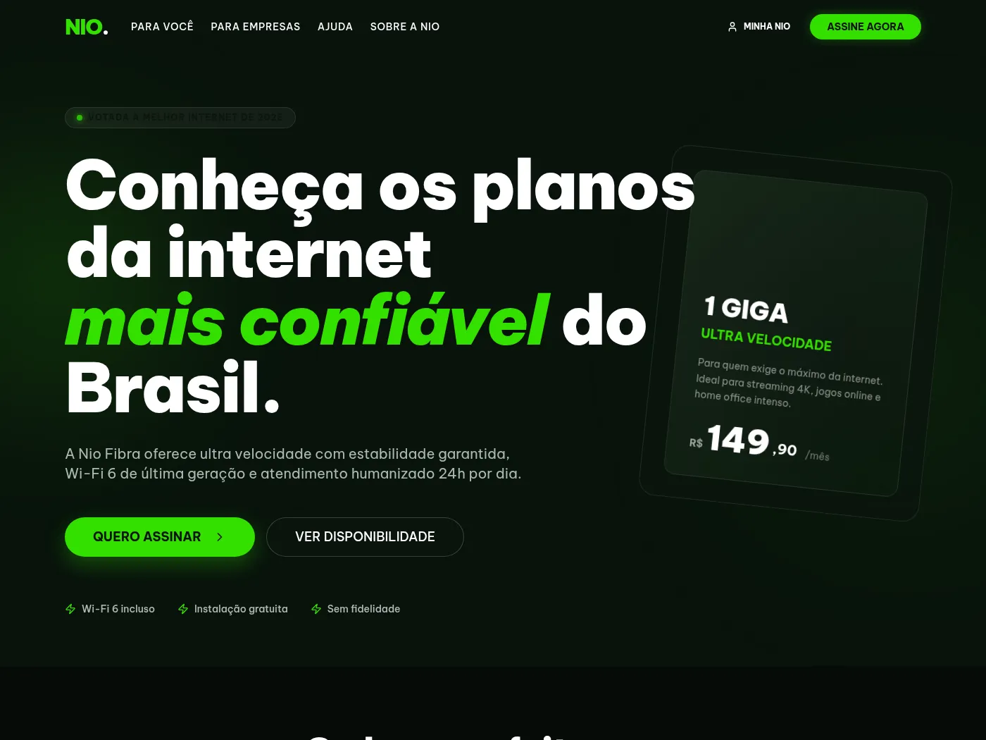 Nio Internet Clone