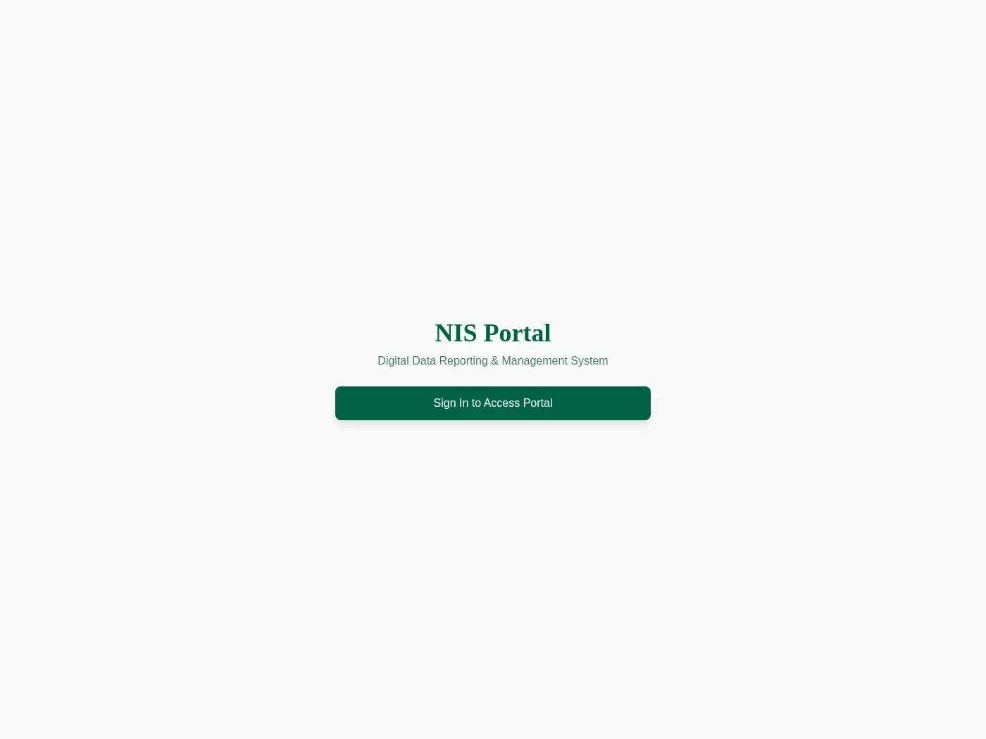 NIS Procedures Portal