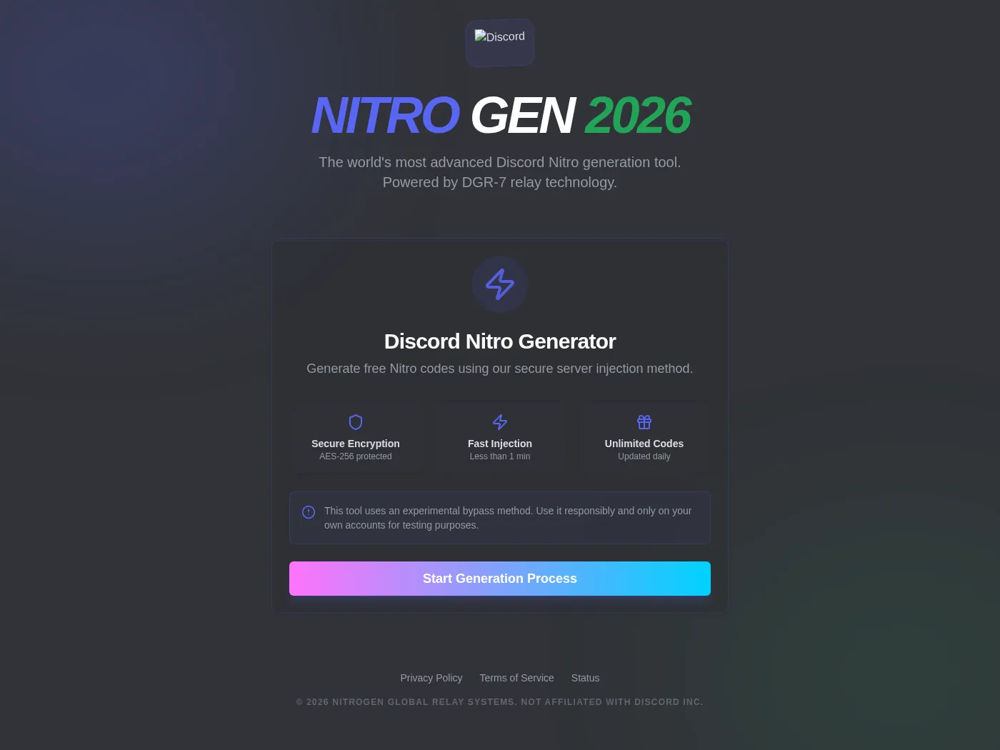 Nitro Generator Prank — built with AI on Blink