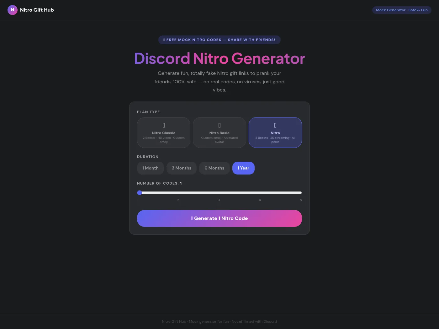 Nitro Gift Hub