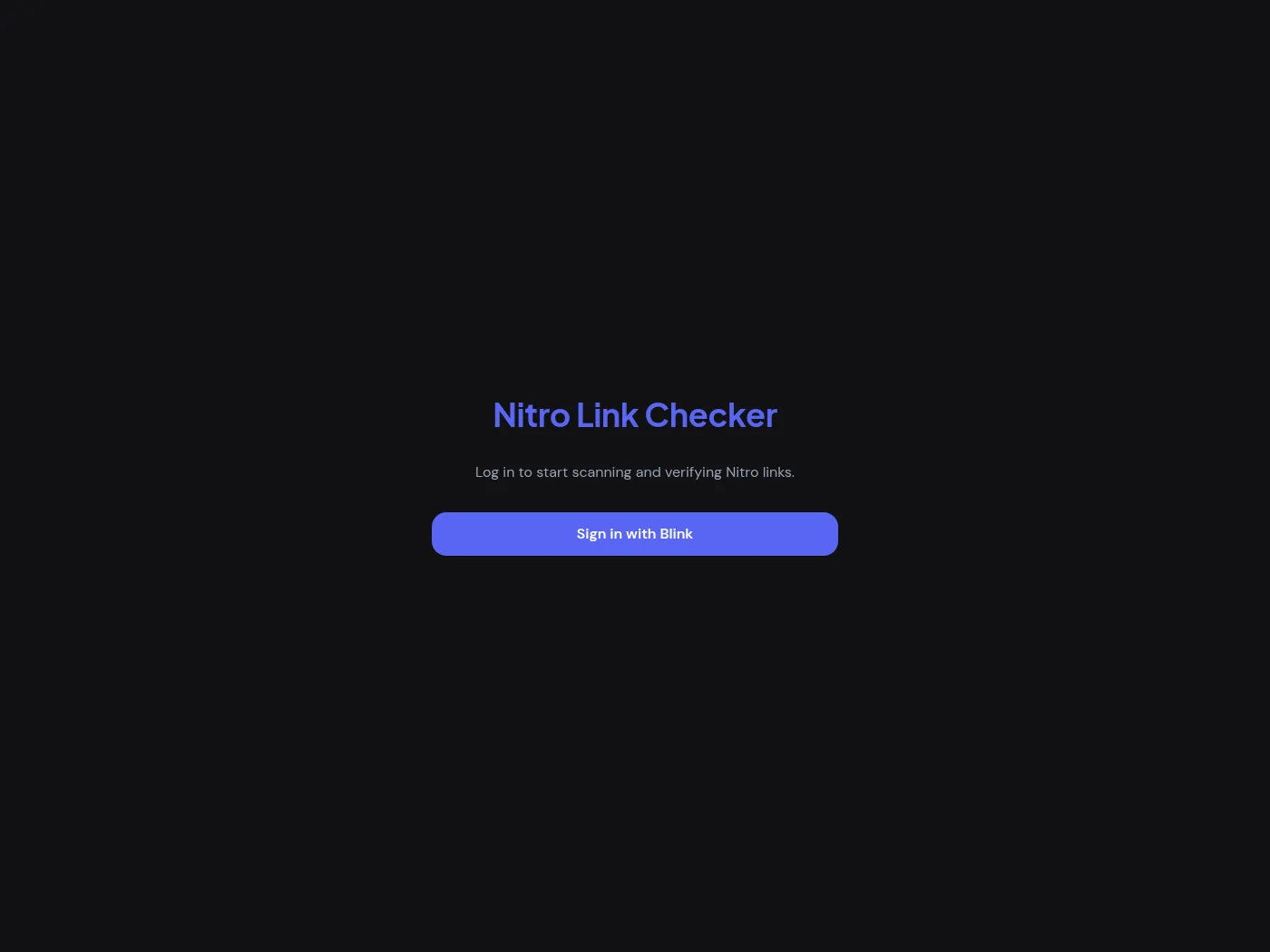 Nitro Gaming Link Checker