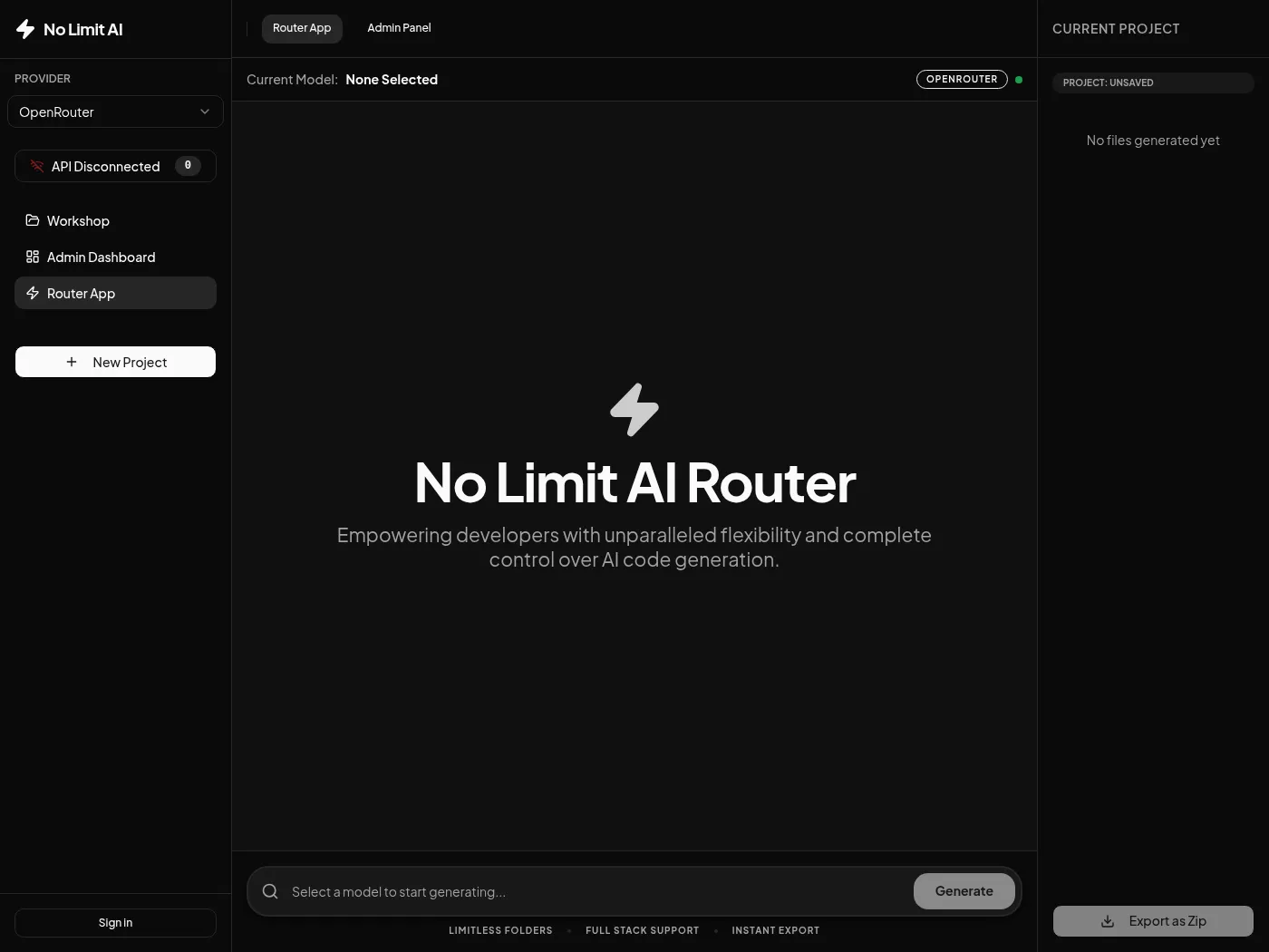 No Limit Ai Router