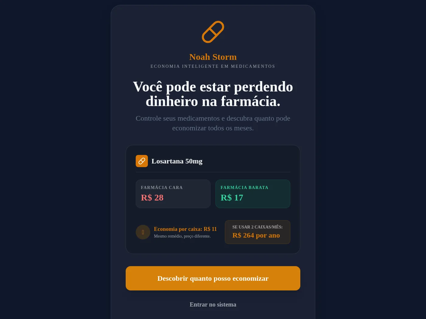 Noah Storm Academy – Economia Medicamento 2.0