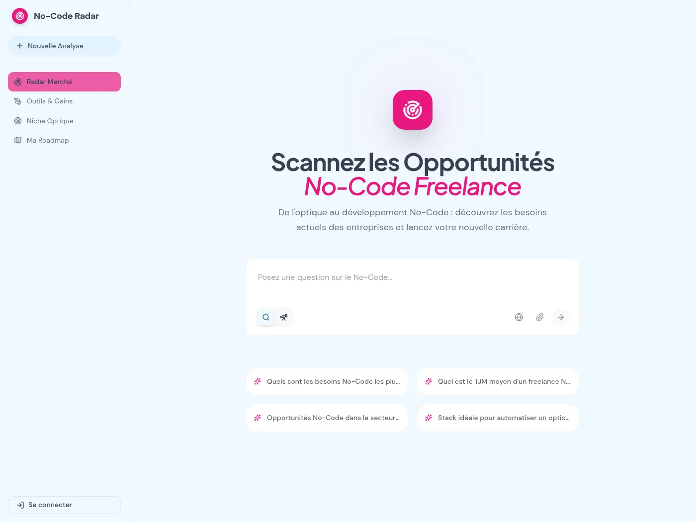 No-Code Freelance Radar