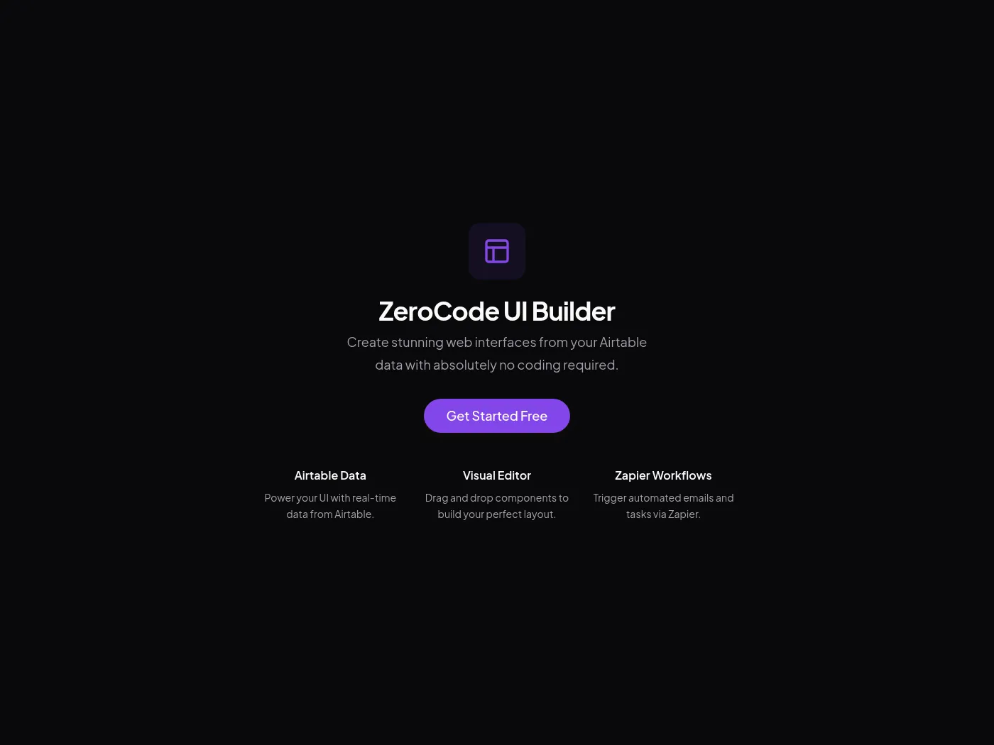ZeroCode UI Builder