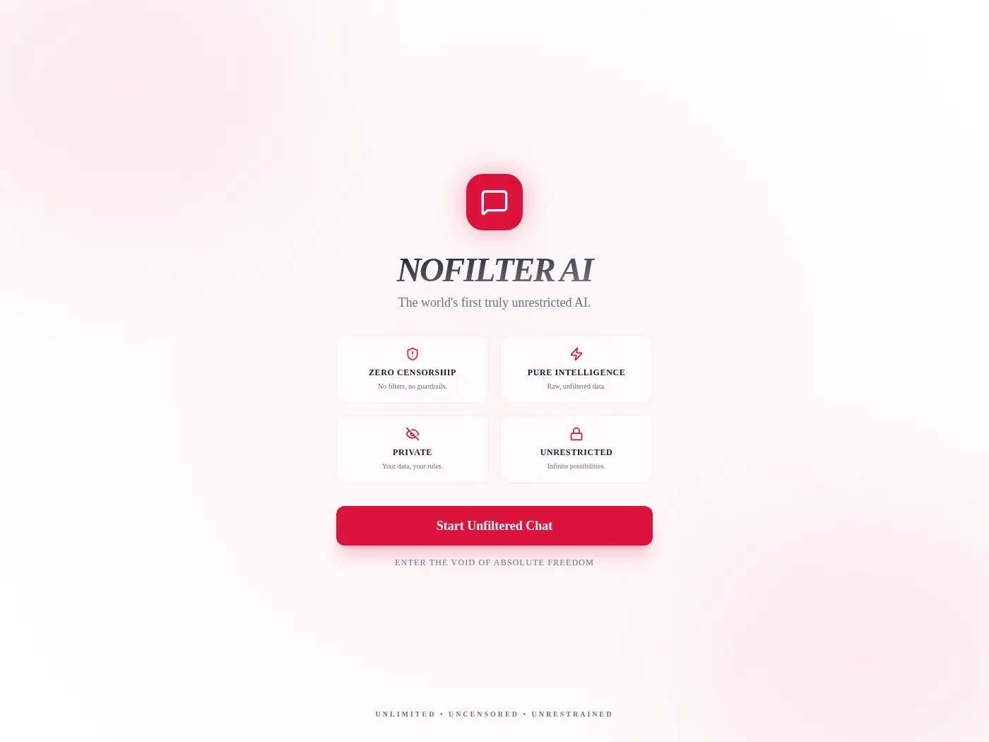 No-Filter AI Chat