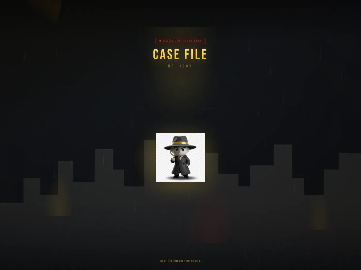 Noir Detective Party Site