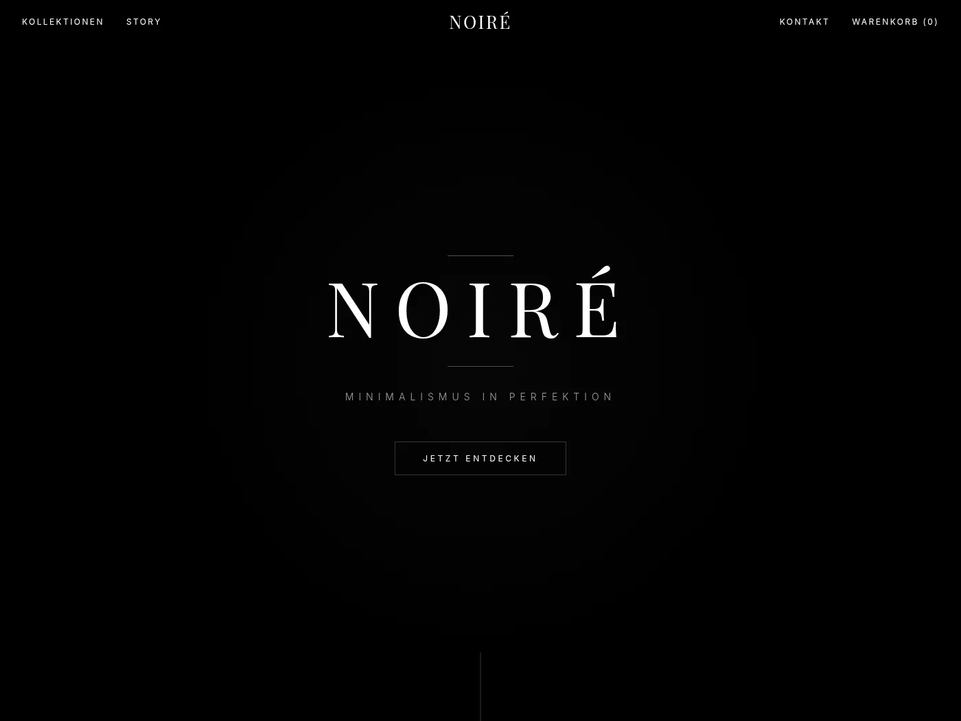 NOIRÉ Shop Landing