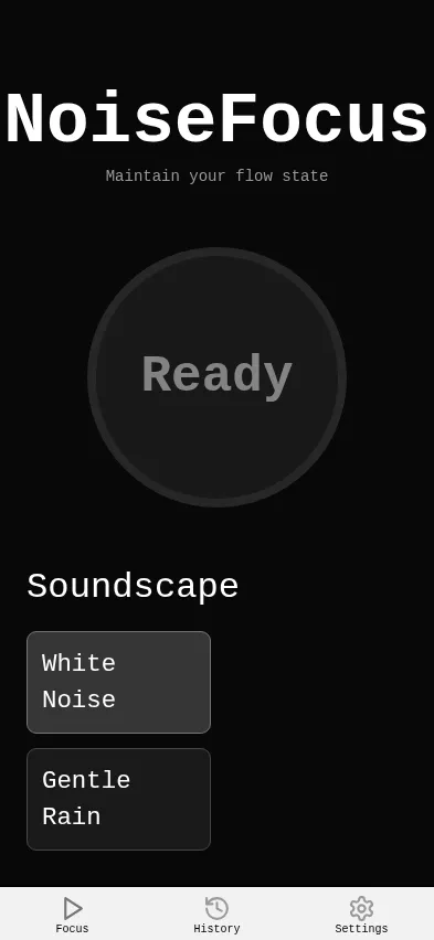 NoiseFocus Mobile