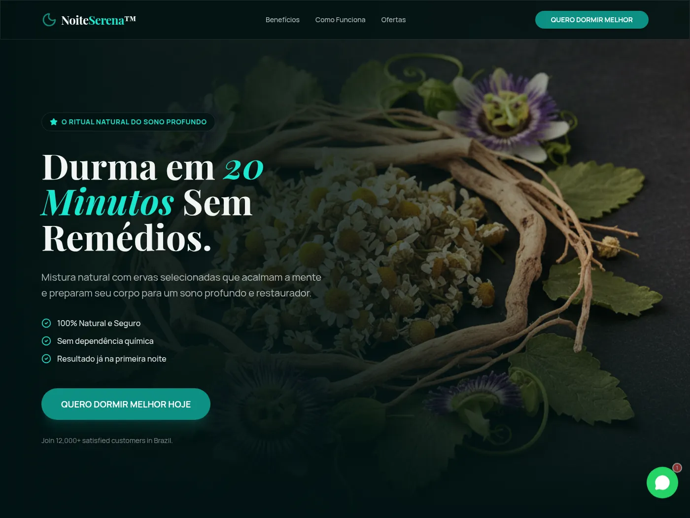 Noite Serena Landing Page