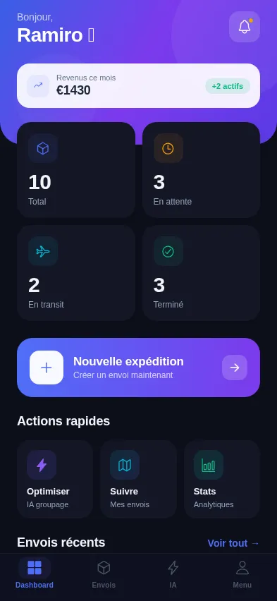 Nomada AI Delivery App
