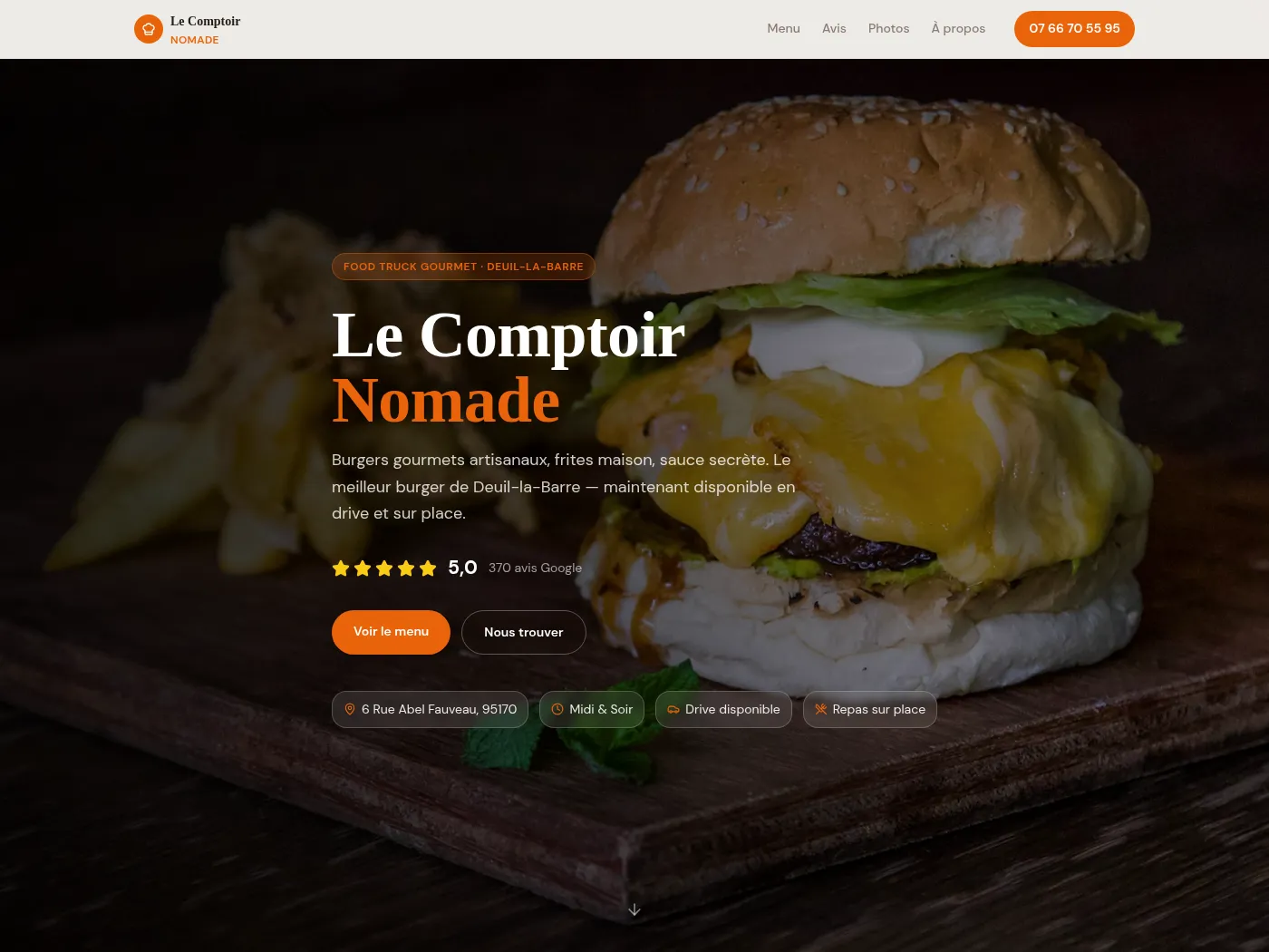 Nomade Burger Gourmet