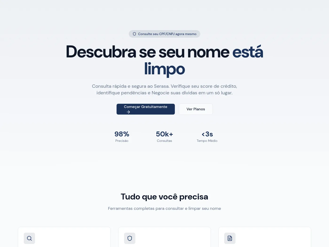 Nome Limpo Check