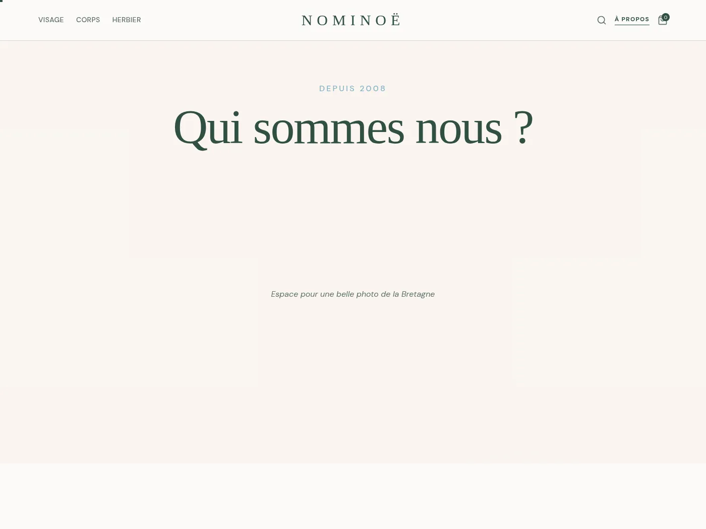 Nominoë About Page