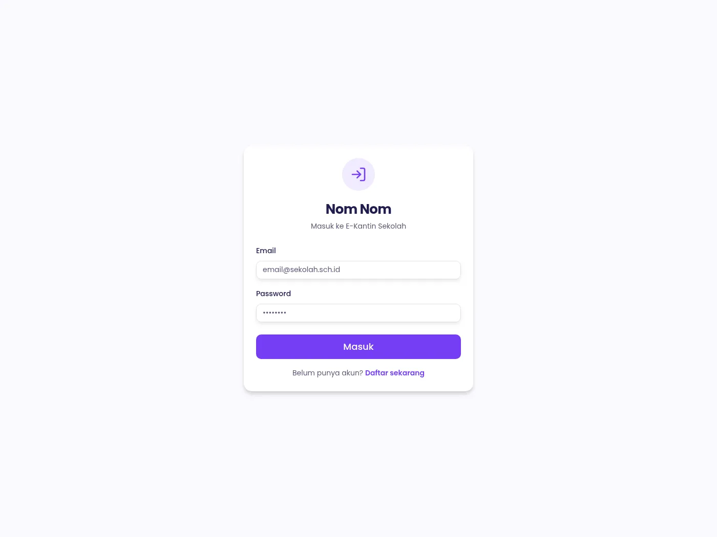 Nom Nom E-Canteen App