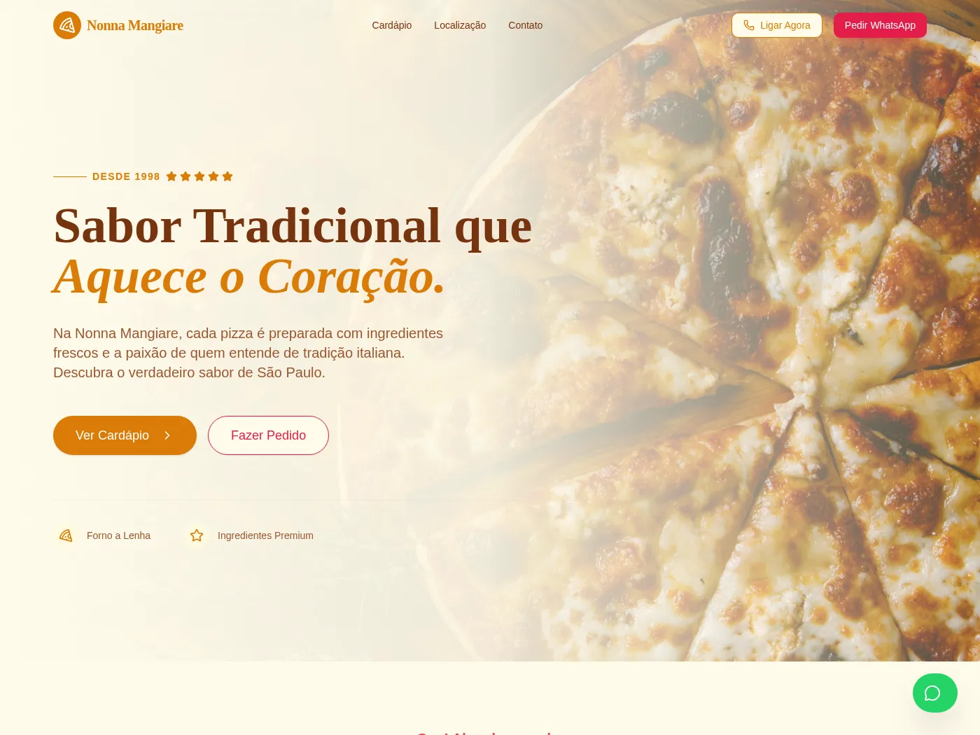 Nonna Mangiare Pizza Site