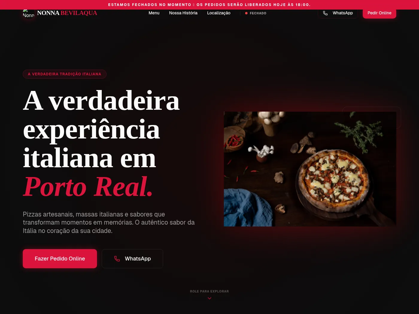 Nonna Cinematic Web Experience