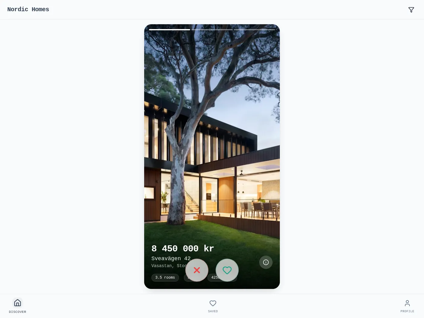 Nordic Swipe Homes