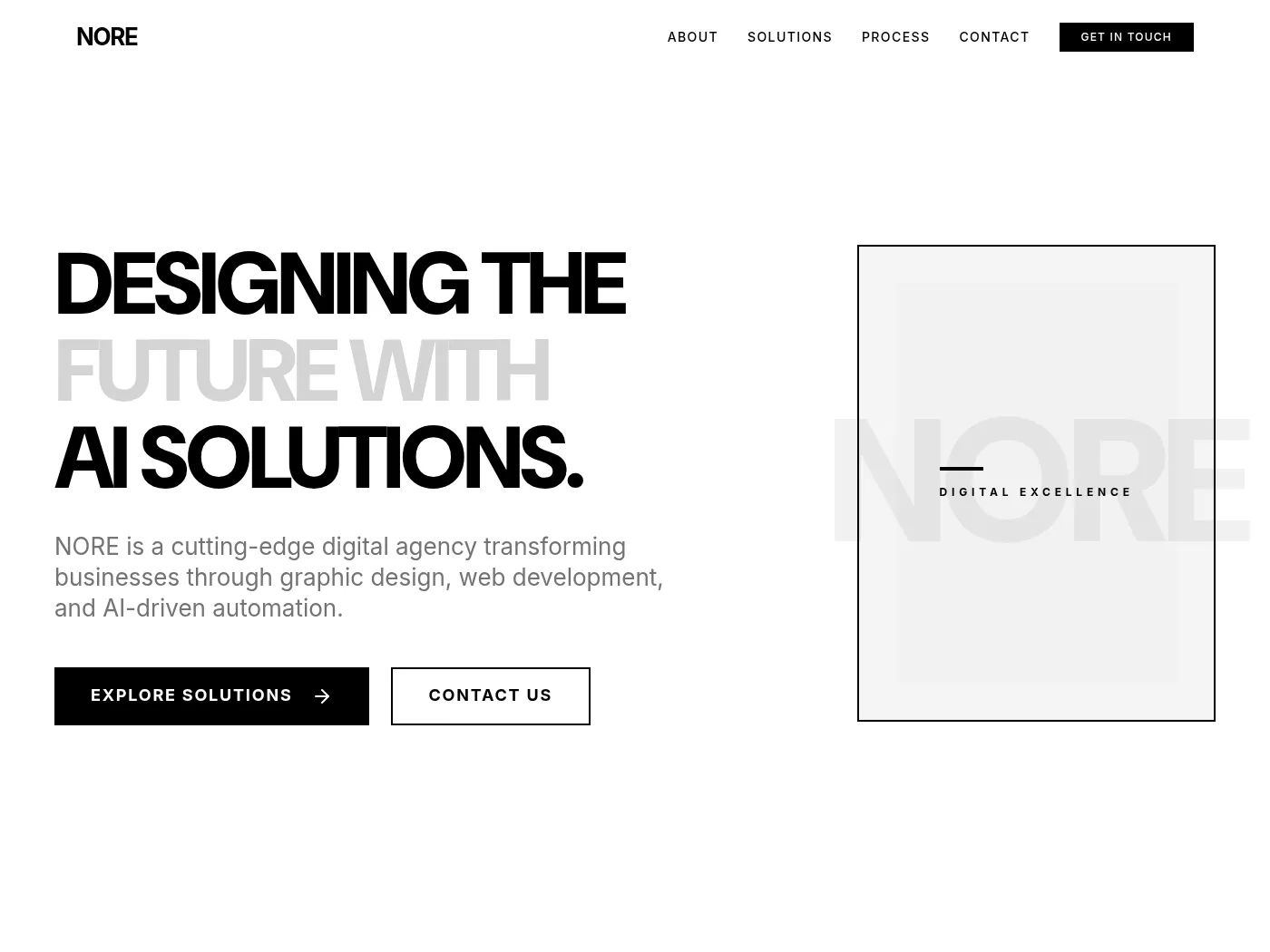 NORE Digital Agency Site