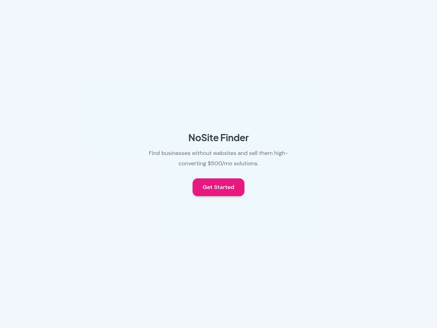 NoSite Finder