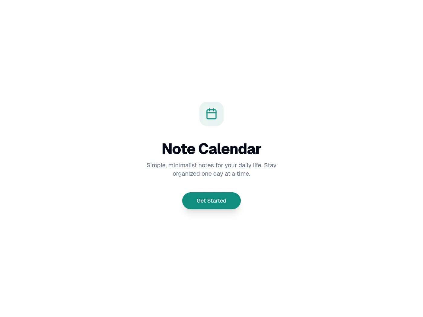 Note Calendar