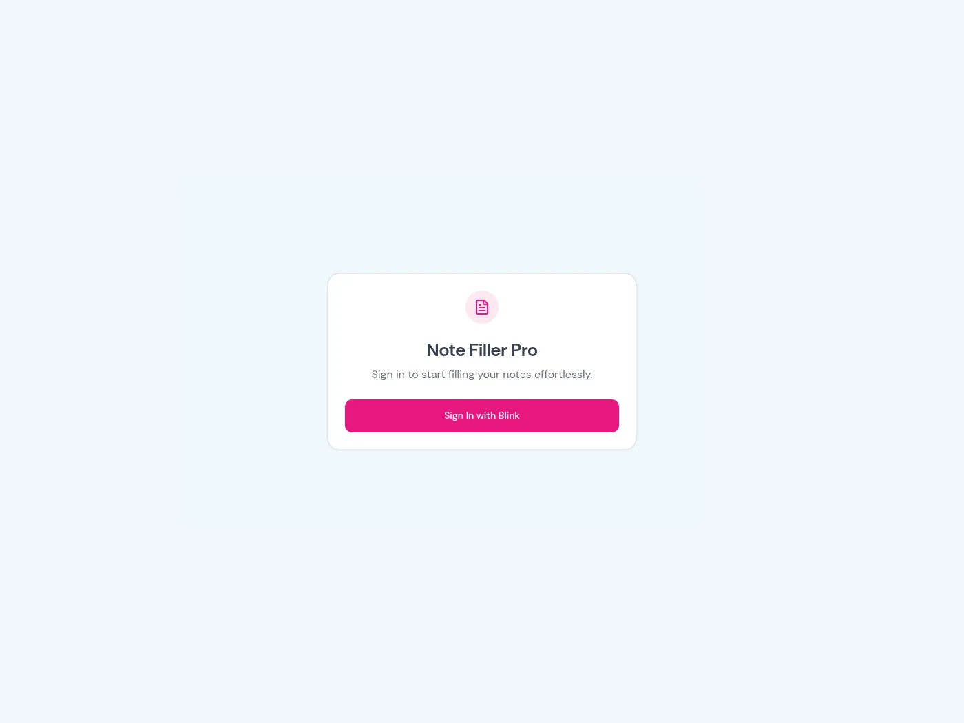 Note Filler Pro