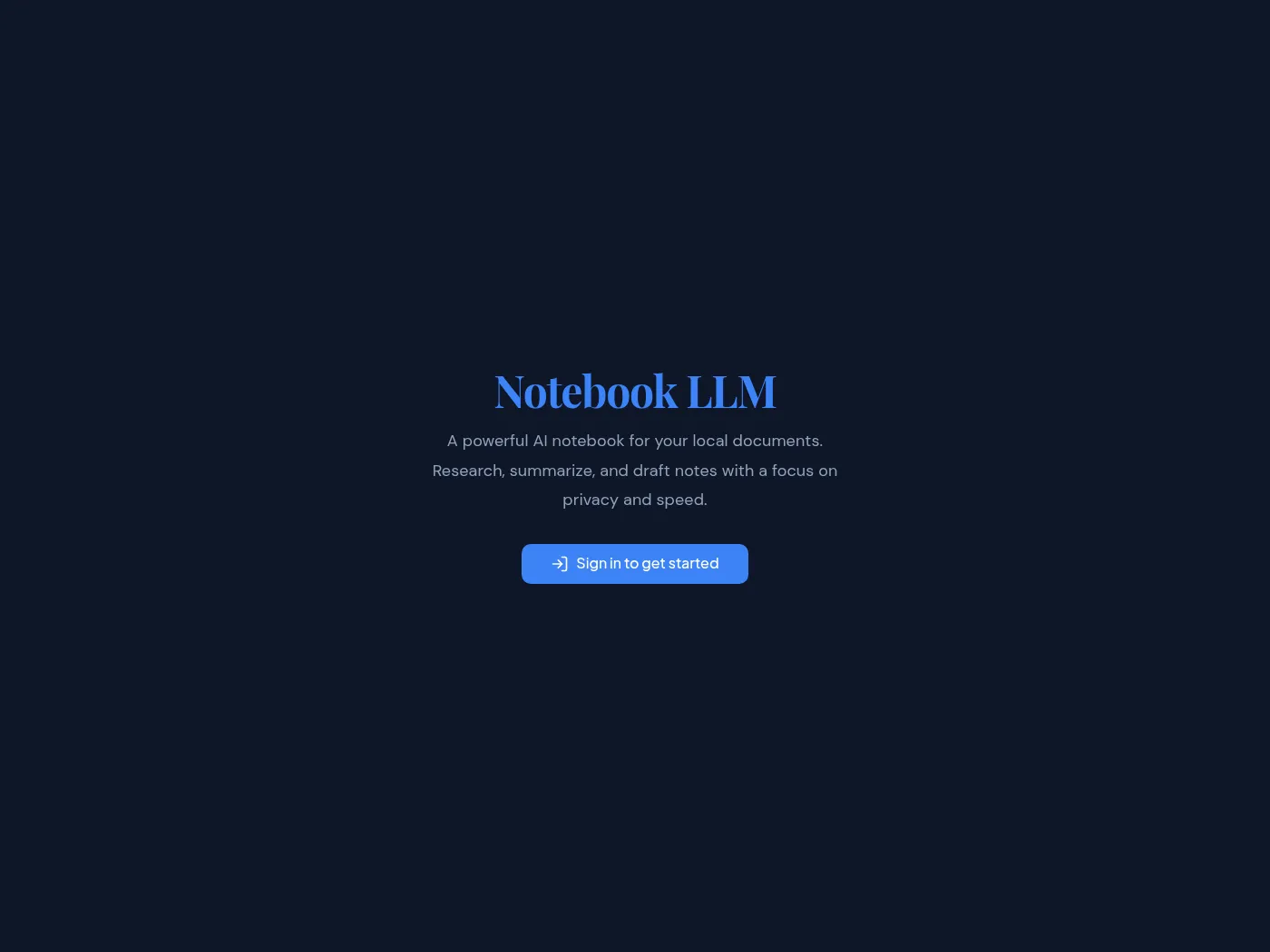 Notebook LLM Desktop