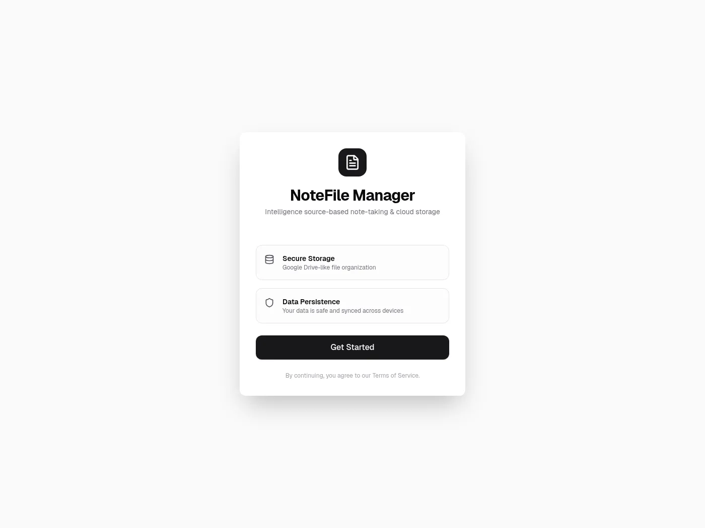 NoteFile Manager